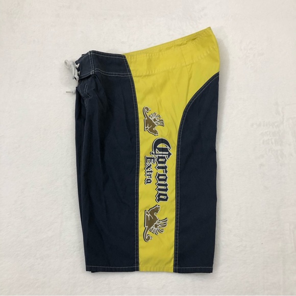 Corona | Swim | Corona Extra Navy Blue Yellow Surf Beach Pool Swim ...
